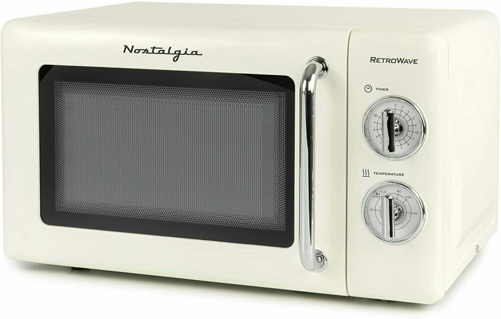Nostalgia RetroWave 0.7-Cu. Ft. 700W Microwave for $68 - RMOD7IVY