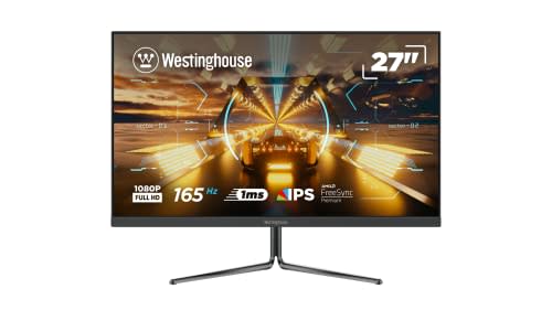 Westinghouse 27 Inch Gaming Monitor with 165Hz Refresh Rate, 1080P Full ...