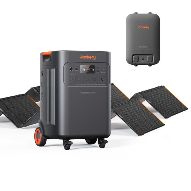Jackery ackery Explorer 5000 Plus Solar Power Station + SolarSaga 500 X ...