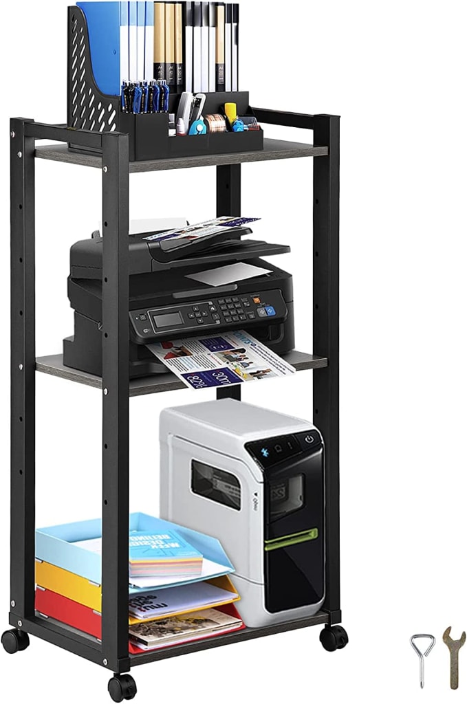 Vevor 3-Tier Rolling Printer Cart for $29 - DYJZJ