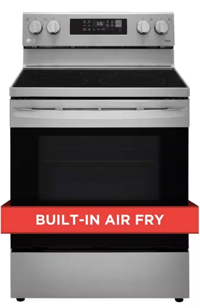 LG 6.3 Cu. Ft. Smart Freestanding Electric Convection Range for $900 ...
