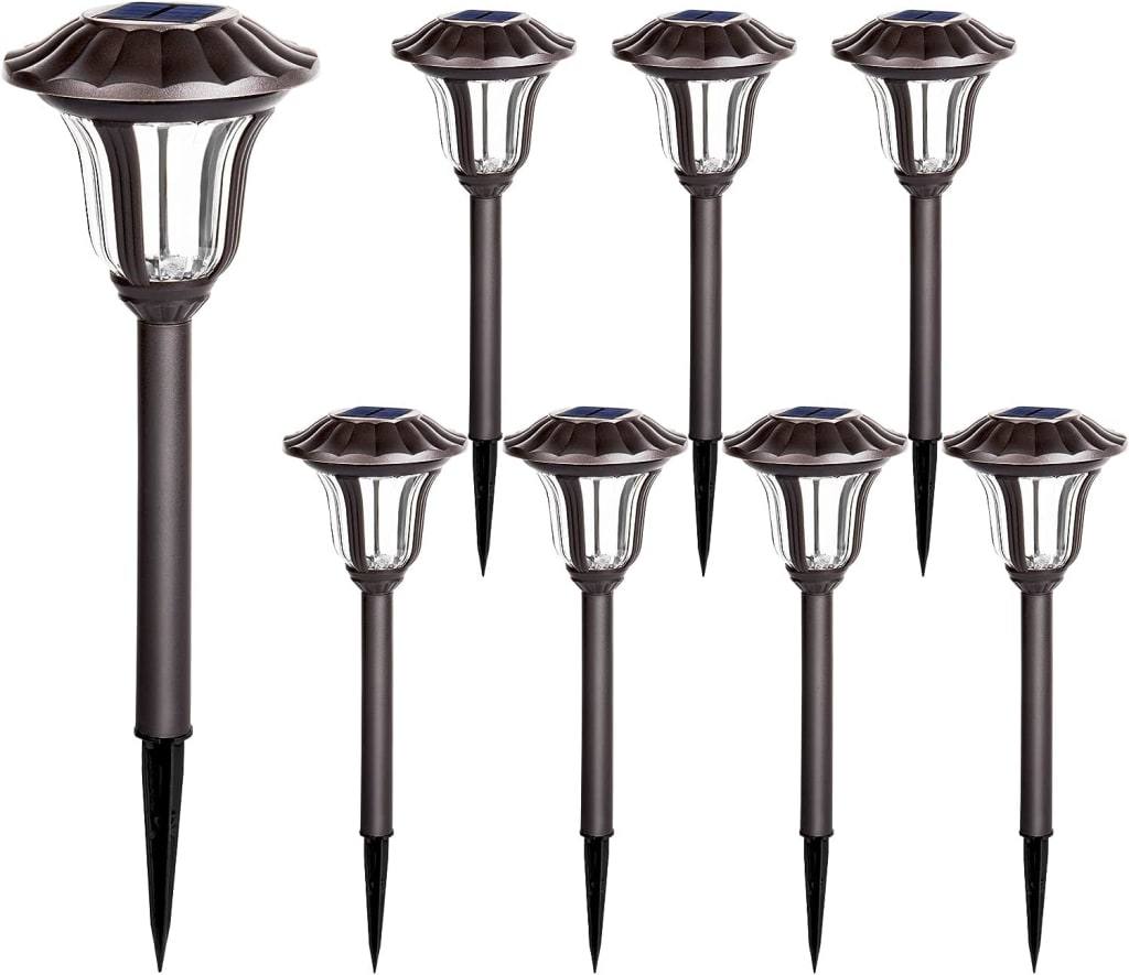 Suncket Solar Pathway Light 8-Pack for $18 - 8577