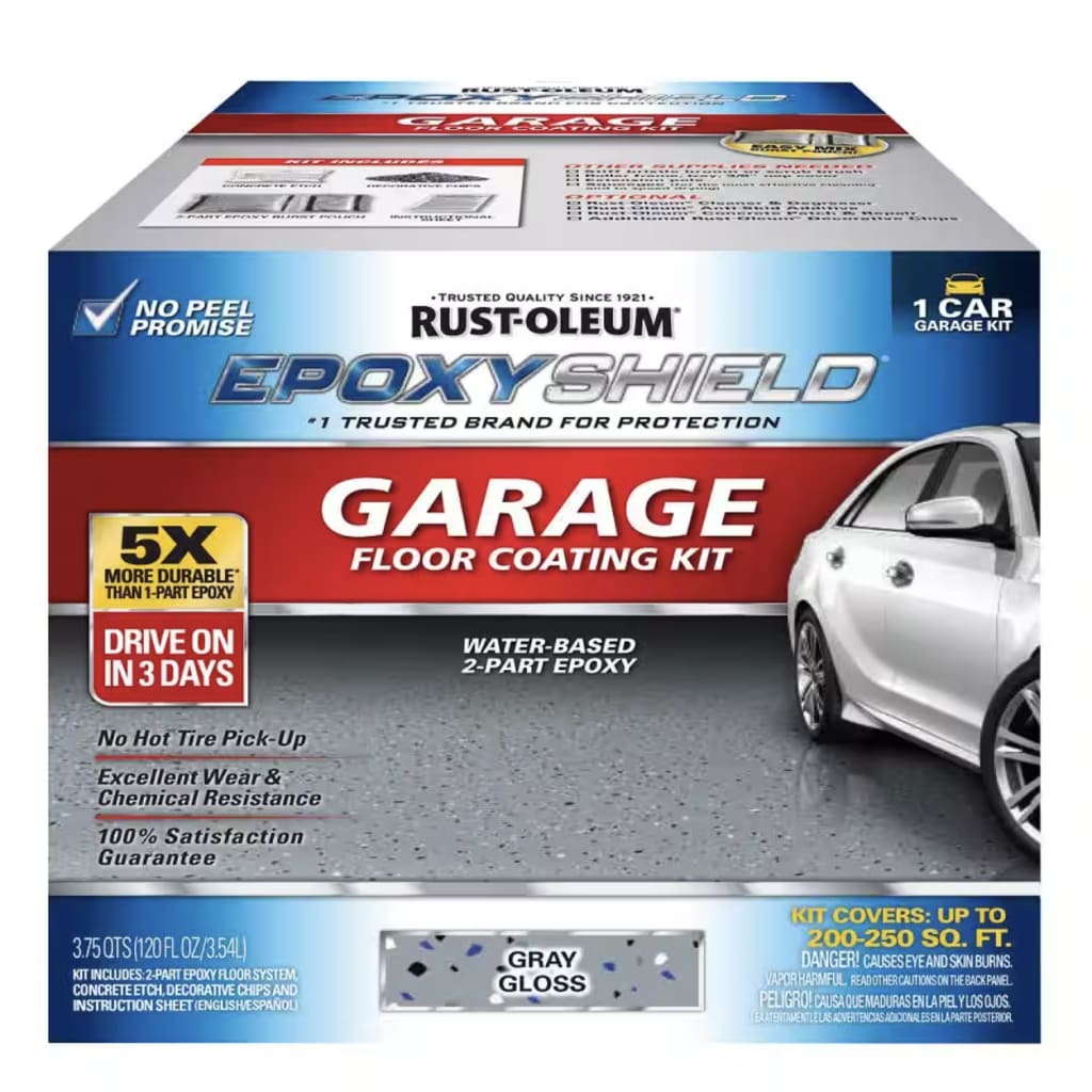 Rust-Oleum EpoxyShield Garage Floor Coating Kit: $100 - 365184