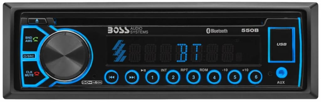 Boss Audio 1-DIN Bluetooth Car Stereo CD Player/Receiver for $55 - 550B
