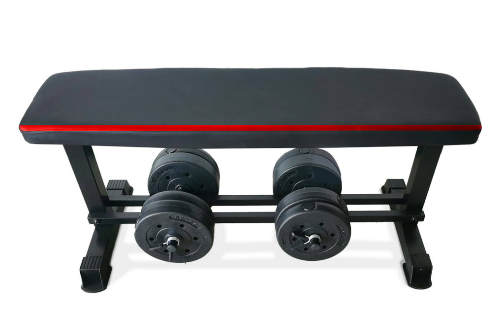 Cap Flat Weight Bench w/ 50-lb. Adjustable Dumbbell Set for $80 - FMS ...