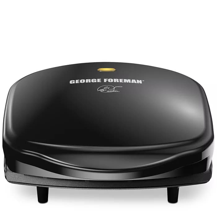 George Foreman 2-Serving Classic Plate Electric Indoor Grill & Panini ...