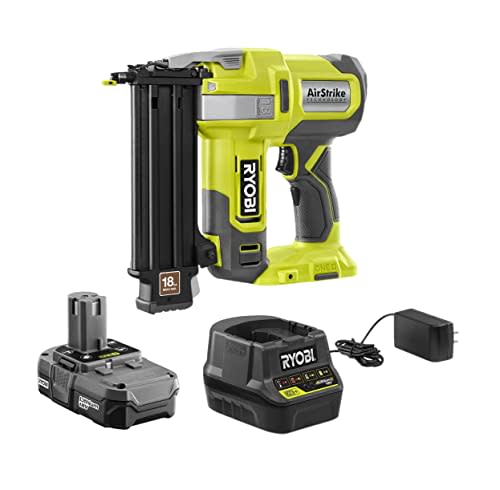 RYOBI ONE+ 18V 18-Gauge Cordless AirStrike Brad Nailer P321 with ...
