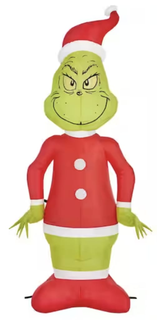 4-Foot Air-Blown Inflatable Grinch for $20 - 23GM83133