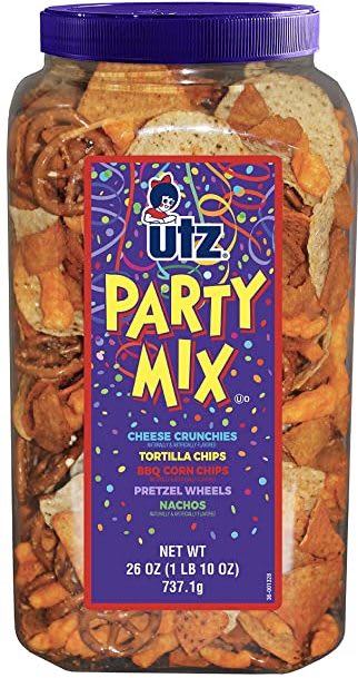 Utz Party Mix 26-oz. Barrel for $7 - 41780013286