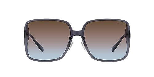 Coach HC8368D Sunglasses, Transparent Violet/Brown Purple Blue Gradient ...