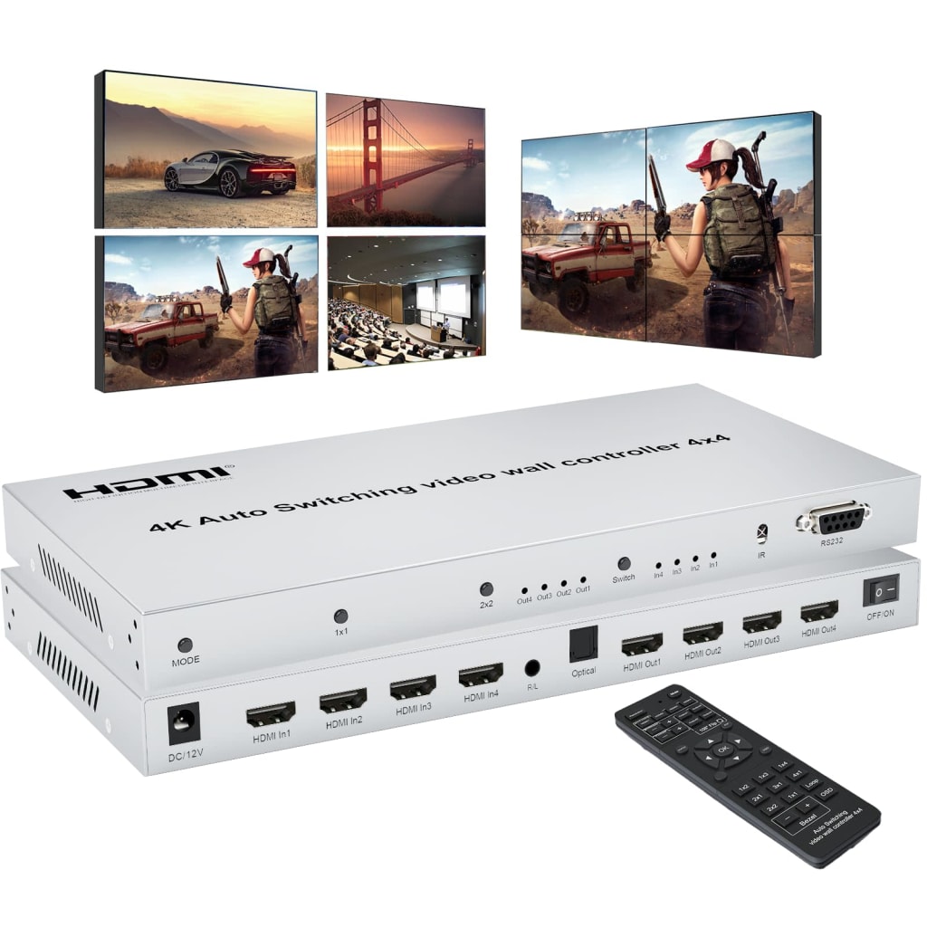 4X4 Audio Matrix Switch/Splitter for $79