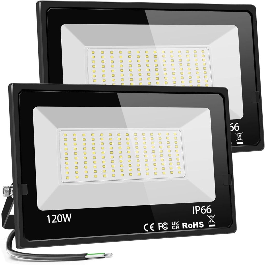 Monococo 120W LED Outdoor Flood Light 2-Pack for $40 - MNCC-120WFL2P