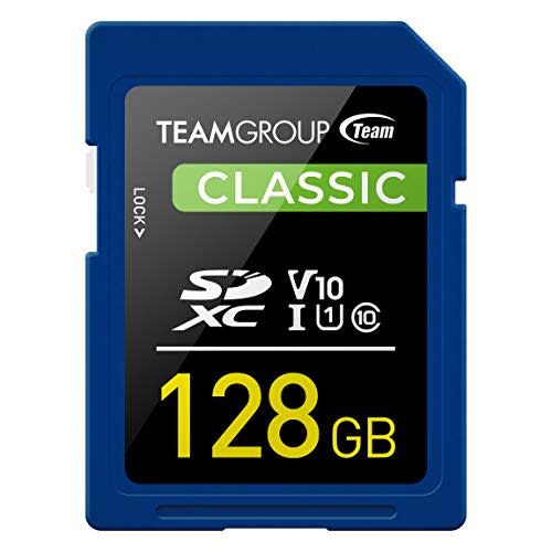 TEAMGROUP Classic 128GB UHS-I U1 V10 Read Speed up to 80MB/s SDXC ...
