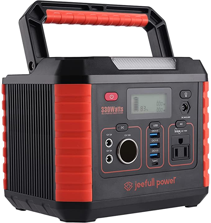 Jeefull Power 330W Portable Power Station for $144 - MP