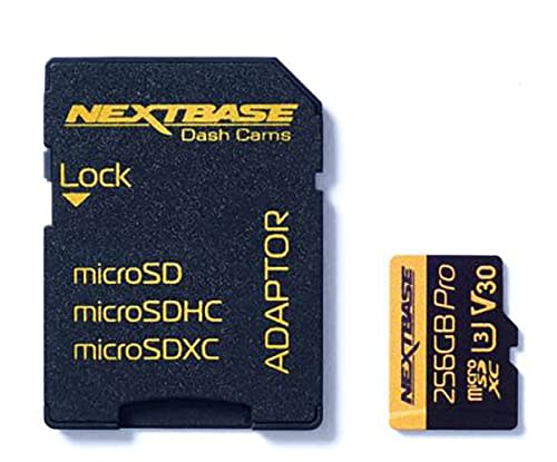 Nextbase 256GB U3 Micro SD Memory Card - with Adapter - Compatible with ...