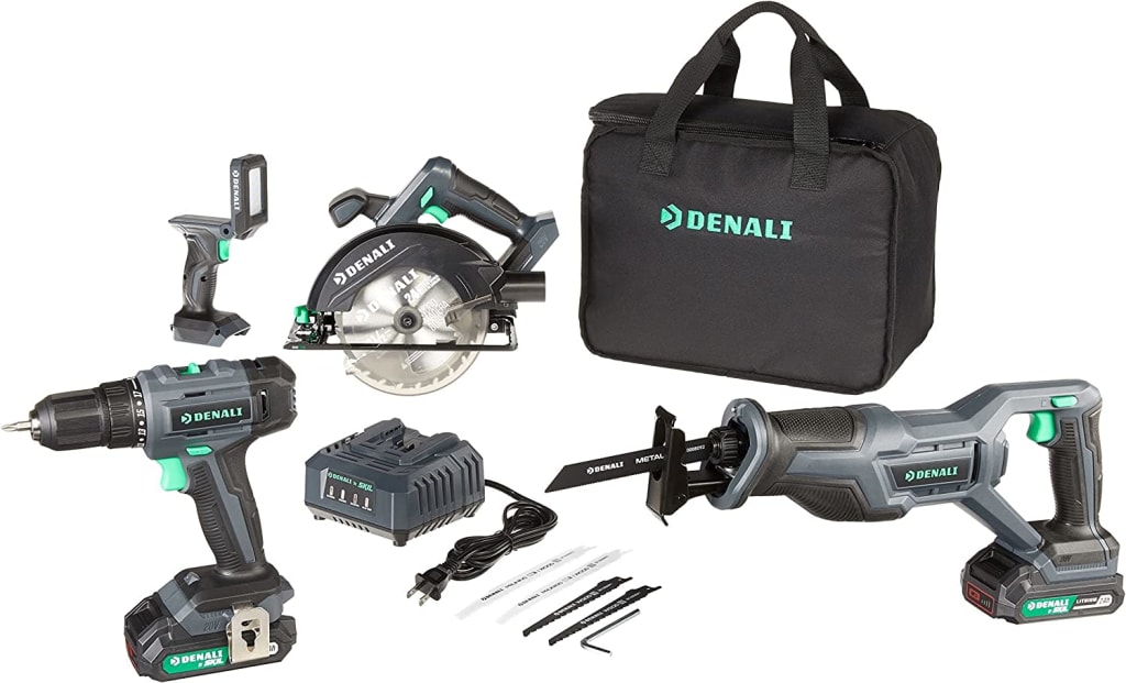 Denali by SKIL 20V Cordless 4-Tool Kit for $165 w/ Prime - ACB7397B-20