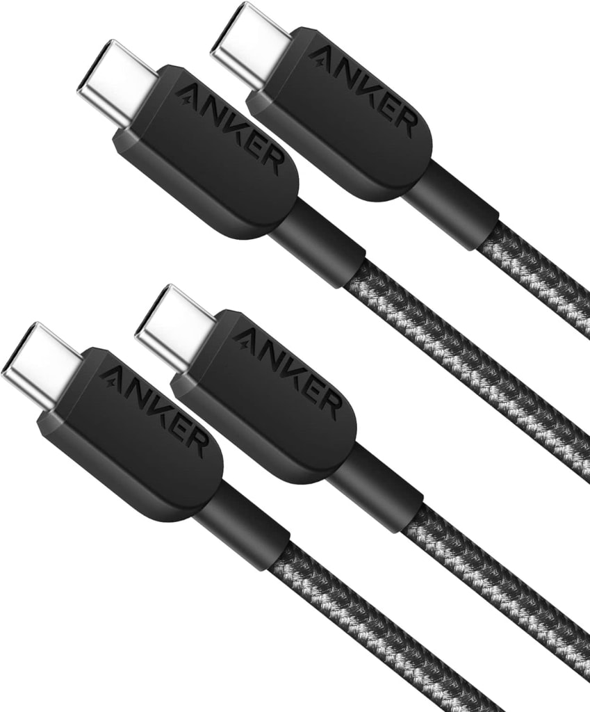 Anker 310 USB C to USB C 3-Foot Cable 2-Pack for $6 - B81E5011