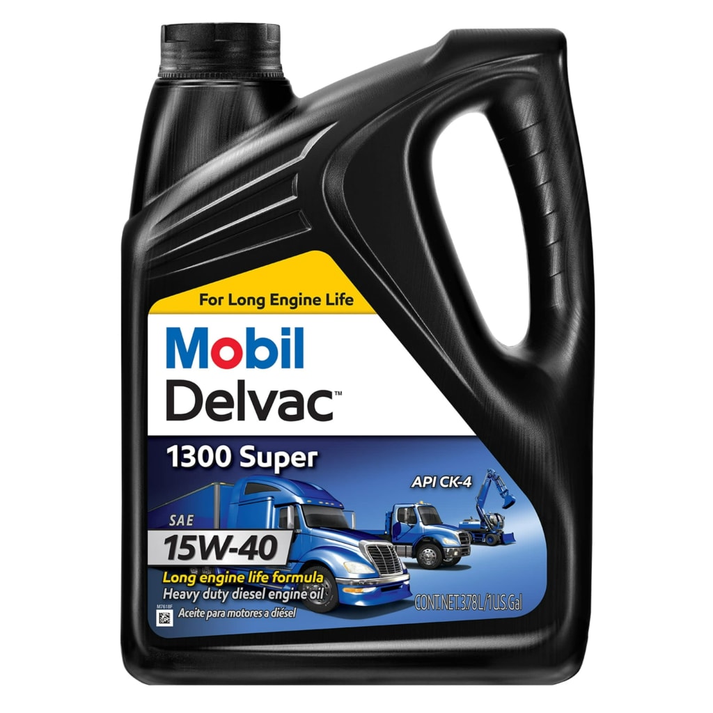 Mobil Delvac 1300 Super Heavy Duty Synthetic Blend Diesel Engine Oil 1 ...
