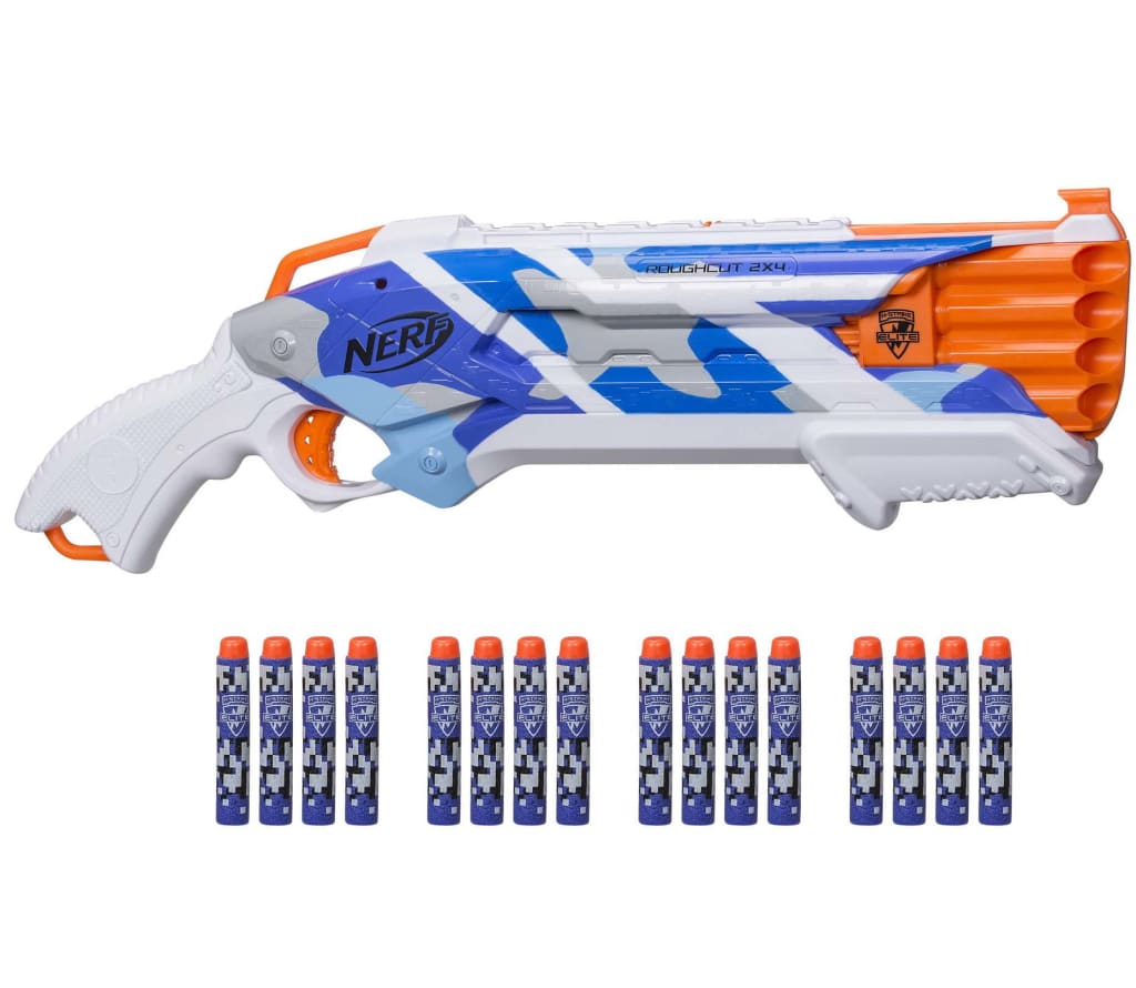 Nerf N-Strike Elite BattleCamo Series Rough Cut 2x4 Dart Blaster for ...
