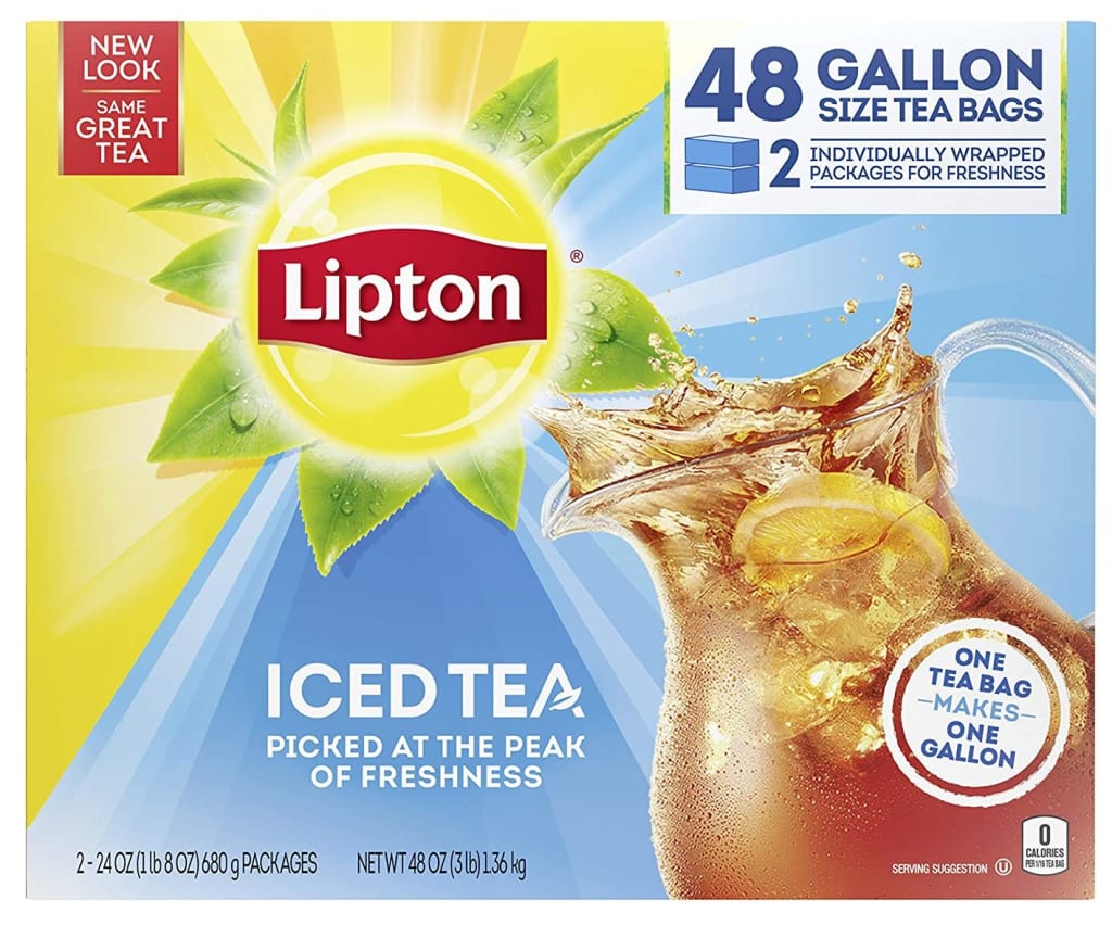 Lipton Gallon-Sized Iced Tea Bag 48-Pack for $5.68 via Sub & Save - 40292