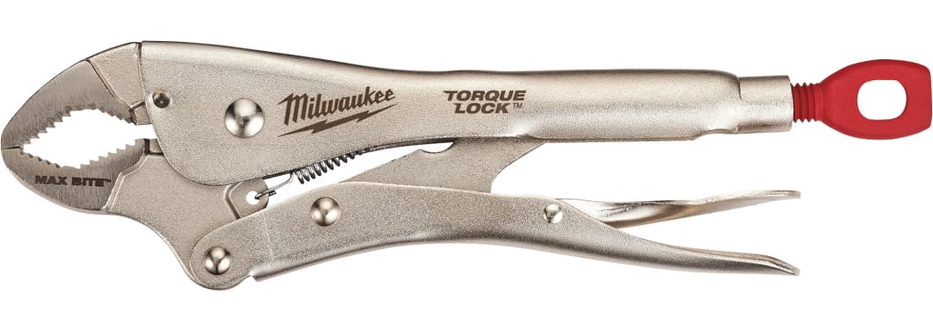 Milwaukee Torque Lock Maxbite 10" Curved Locking Pliers for $11 - 48-22 ...