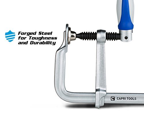Capri Tools CP11000 8-Inch All Steel Bar Clamp with Foldable Ergonomic ...