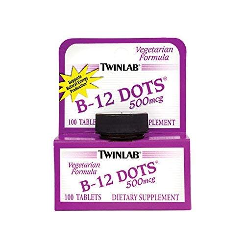 Twinlab B-12 Dots 500mcg | 100 Tablets | Supports Natural Energy ...