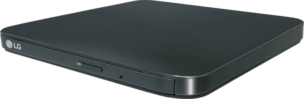 LG Slim 8x External USB Double-Layer DVD Writer Drive: $18 - SP80NB80