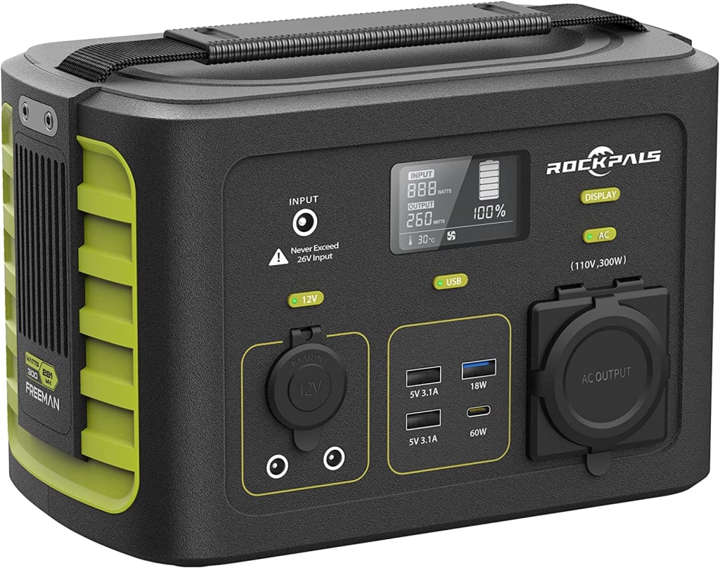 Rockpals 300W Portable Power Station for $135 - Freeman 300