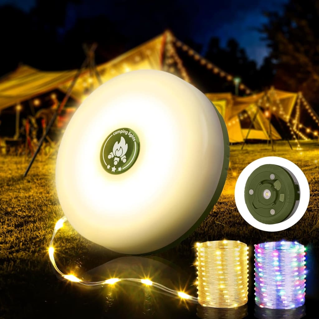 Rechargeable Camping String Lights for $10 - OGERY-L-GN