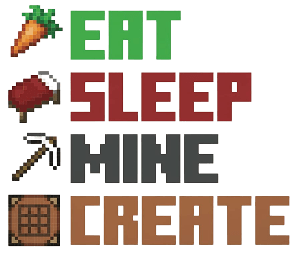 RoomMates Minecraft Eat Sleep Mine Create Decal for $13 - RMK5007SCS