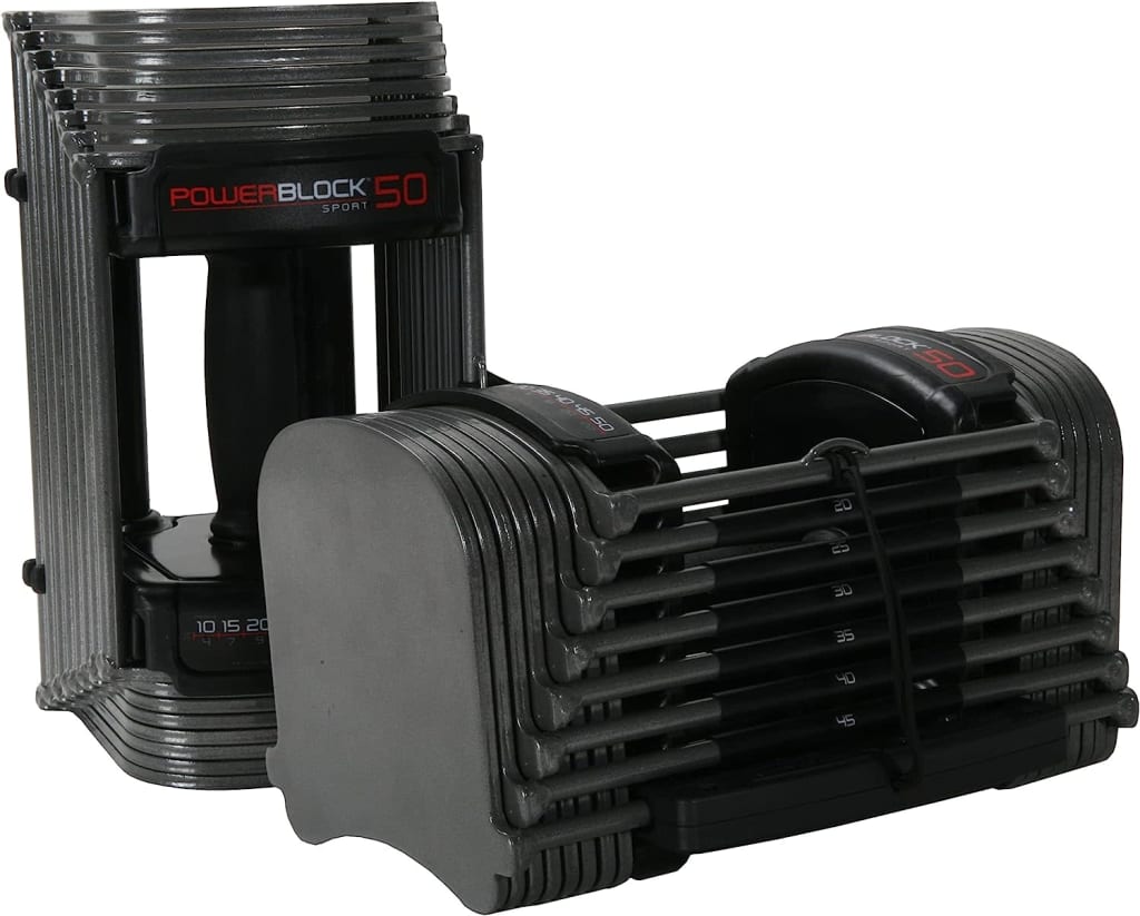 PowerBlock Sport 50 Adjustable Dumbbell Set for $200 - 503-00185-01-T2