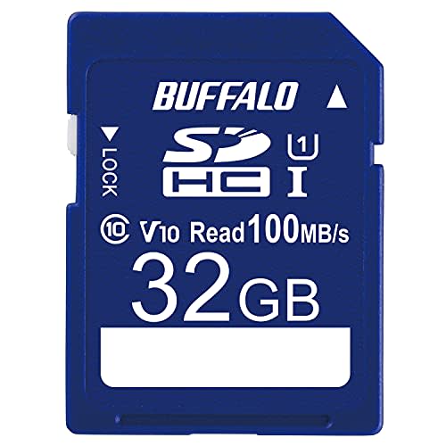 Buffalo Tools Buffalo SD Card 32GB 100MB/s UHS-1 Speed Class 1 Supports VideoSpeedClass 10 IPX7 ...