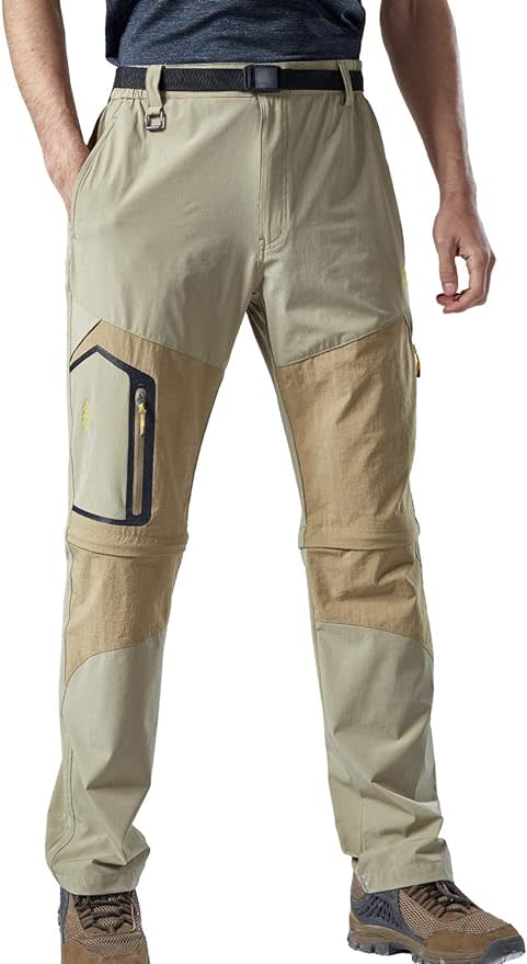 Men's Quick-Dry Convertible Pants / Shorts for $12