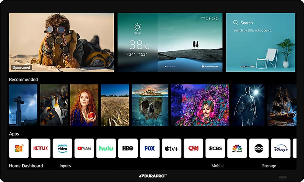 DuraPro DRPTV650SM Outdoor Partial Sun 65" 4K UHD Smart TV for $1,300