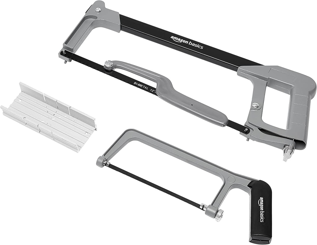 Amazon Basics 3-Piece Aluminum Hacksaw Set for $9 - DS-HKSAMZ002
