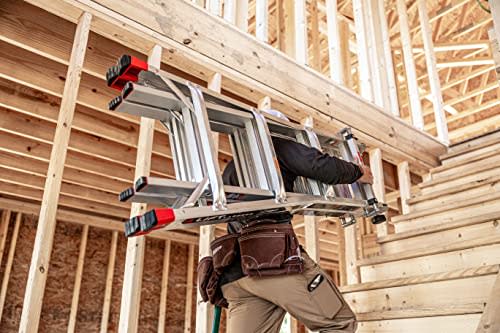 Tricam Lift Ladders LLMP-18 18-ft. Reach Aluminum Multi-Position Ladder ...