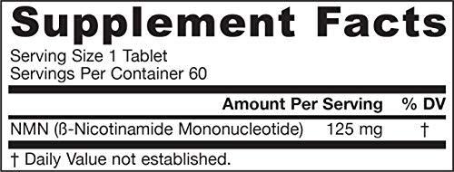 Jarrow Formulas Nicotinamide Mononucleotide (NMN) - 60 Tablets ...