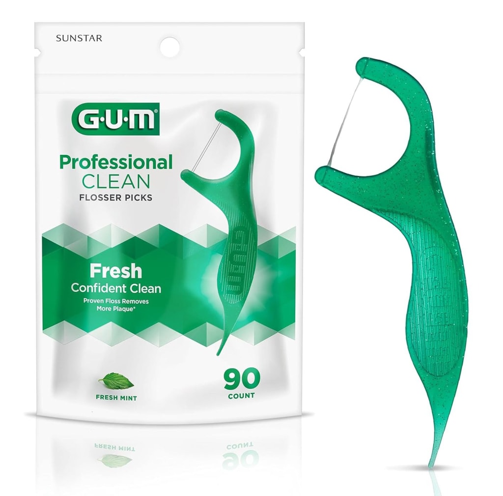 GUM Professional Clean Flosser Picks 90-Count for $6 - 893F