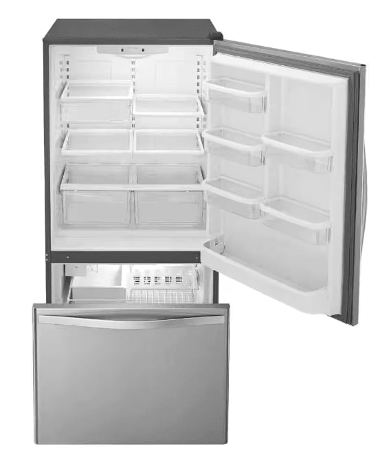 Whirlpool 22-Cubic Foot Bottom Freezer Refrigerator for $1,398 - WRB322DMBM
