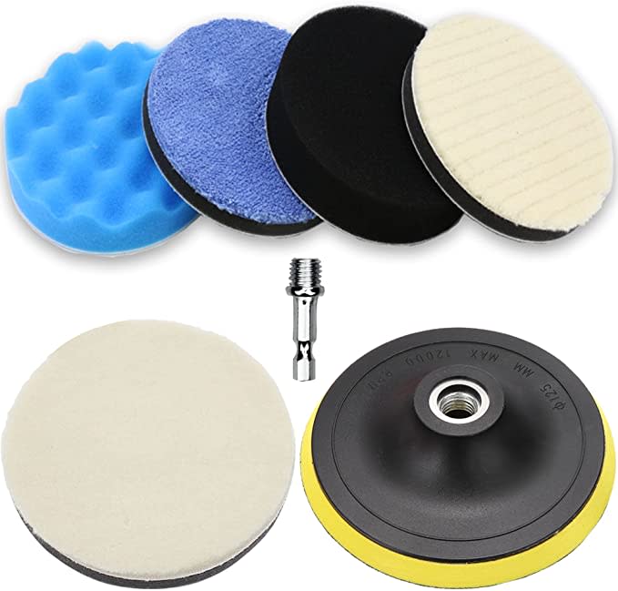 Solulu 7-Piece Wool Waxing and Buffing Pad Kit for $11 - SOLULUR012