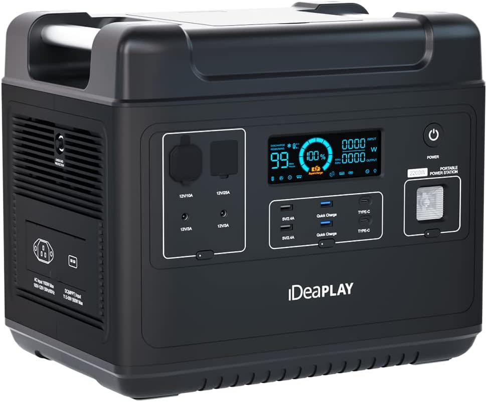 IDEAPLAY 2,000Wh Portable Power Station for $500