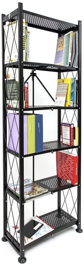 Origami 6-Tier Foldable Metal Bookshelf from $87 - RB-OTM