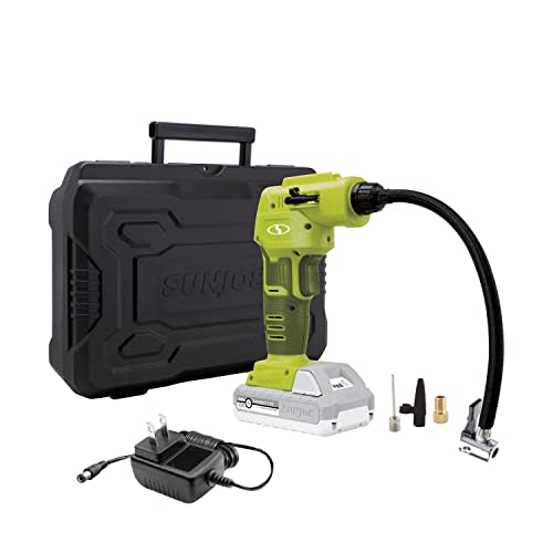 Sun Joe 24V-AJC1-LTE-P1 24-Volt iON+ Cordless Portable Air Compressor ...