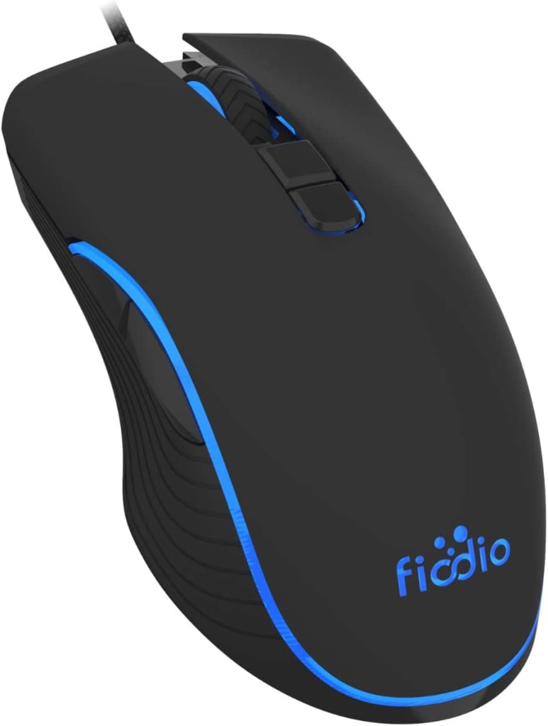 Fiodio RGB LED Wired Gaming Mouse for $4 - F-9520