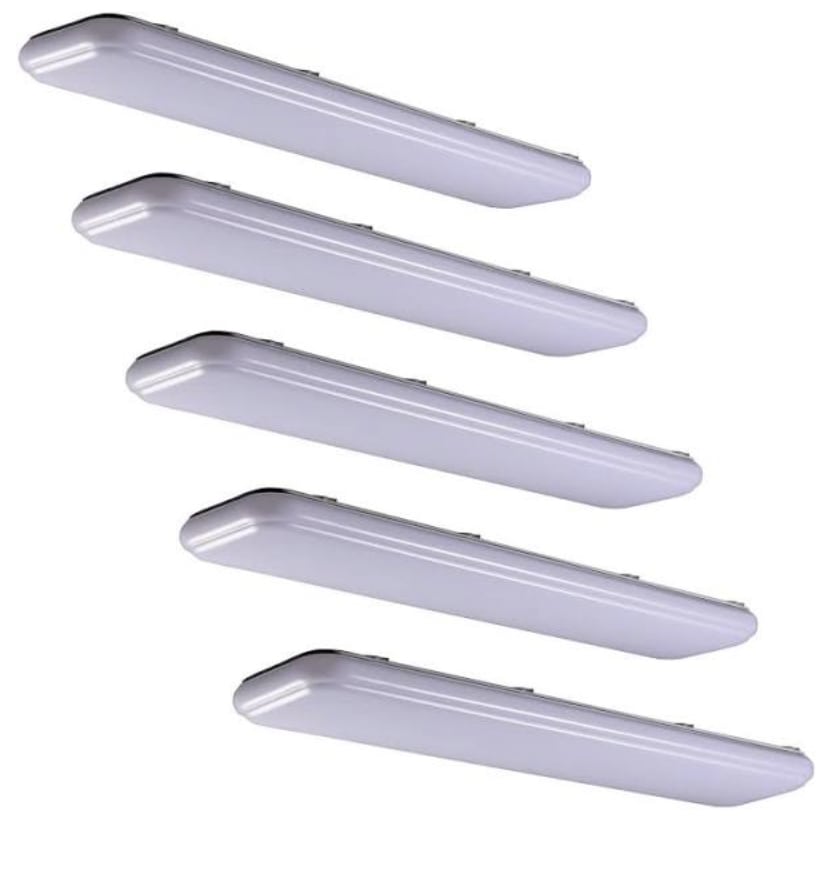 Honeywell 4-Foot Dimmable LED Ceiling Light 5-Pack for $200 for members ...