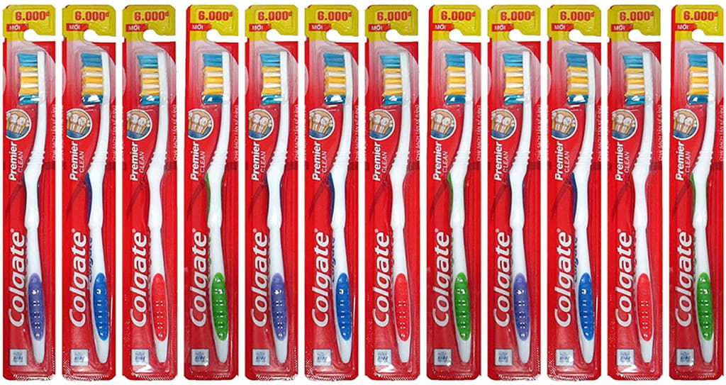 Colgate Premier Classic Clean Medium Toothbrush 12-Pack for $6 ...