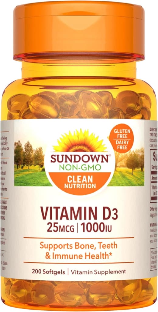 Sundown Vitamin D3 1000 IU 200-Ct. Softgels for $5.16 via Sub & Save