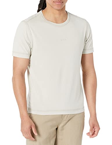Hugo Boss BOSS Men's Garment Dyed Jersey Small Logo T-Shirt, Stone ...
