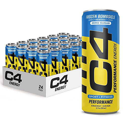 Cellucor C4 Energy Drink 12oz (Pack of 24) - Frozen Bombsicle - Sugar ...